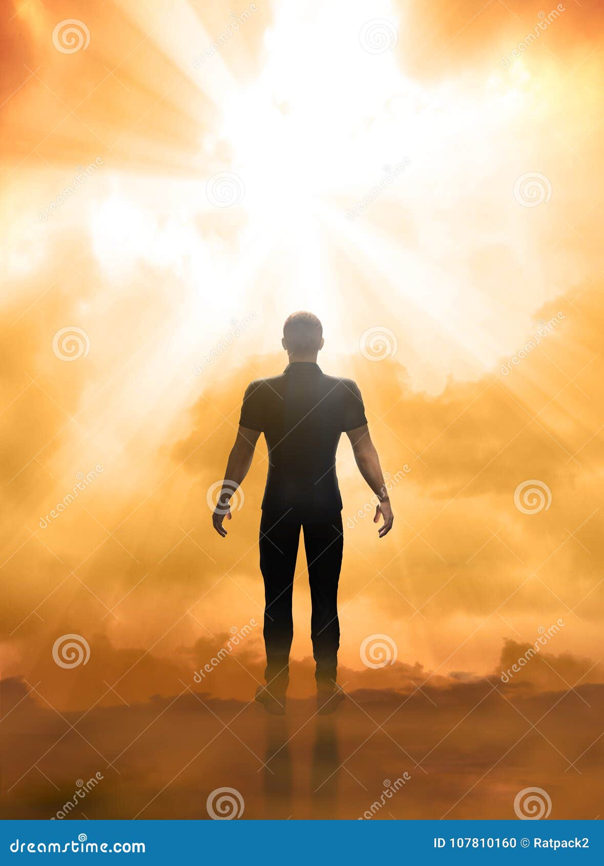 Man Facing a Near Death Experience Stock Illustration - Illustration of ... Man Facing a Near Death Experience Stock Illustration - Illustration of ...