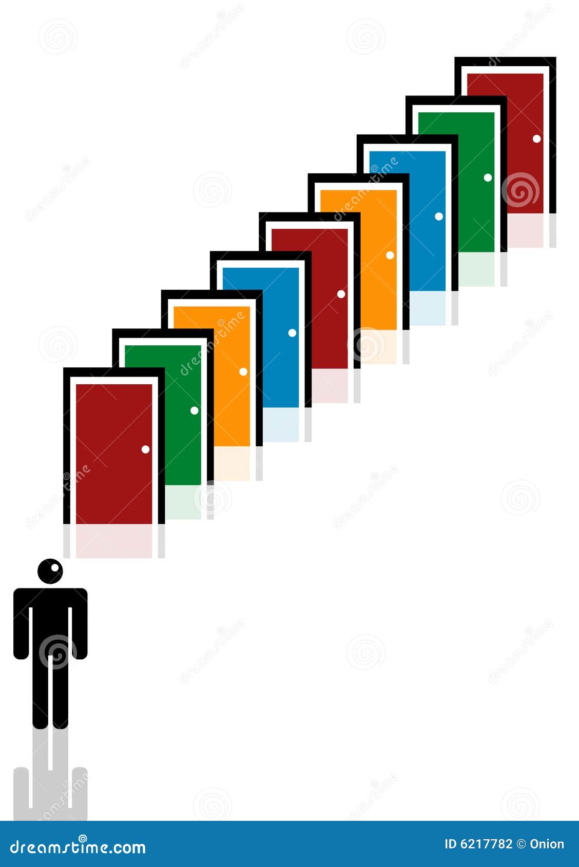 Key And Locked Doors Maze Game Cartoon Vector | CartoonDealer.com #95614633