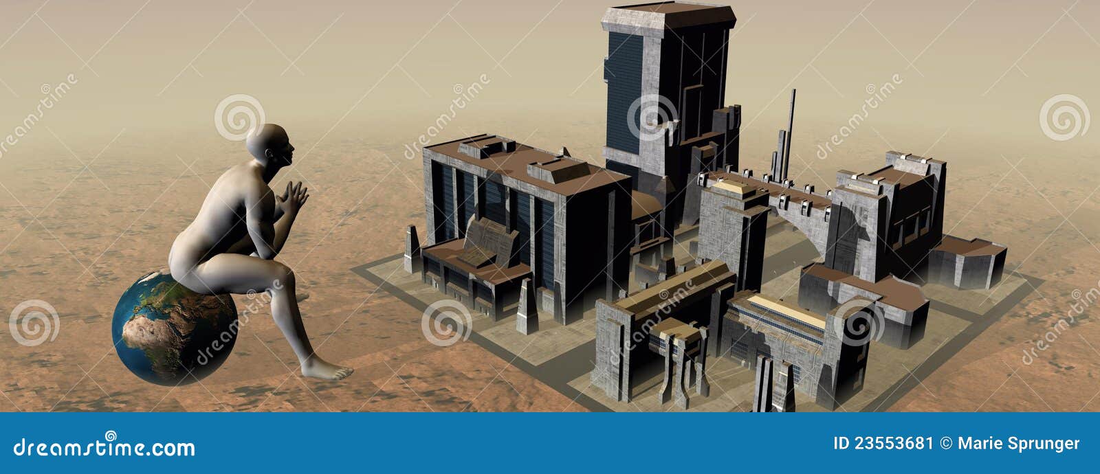 Man and factory stock illustration. Illustration of jacket - 23553681