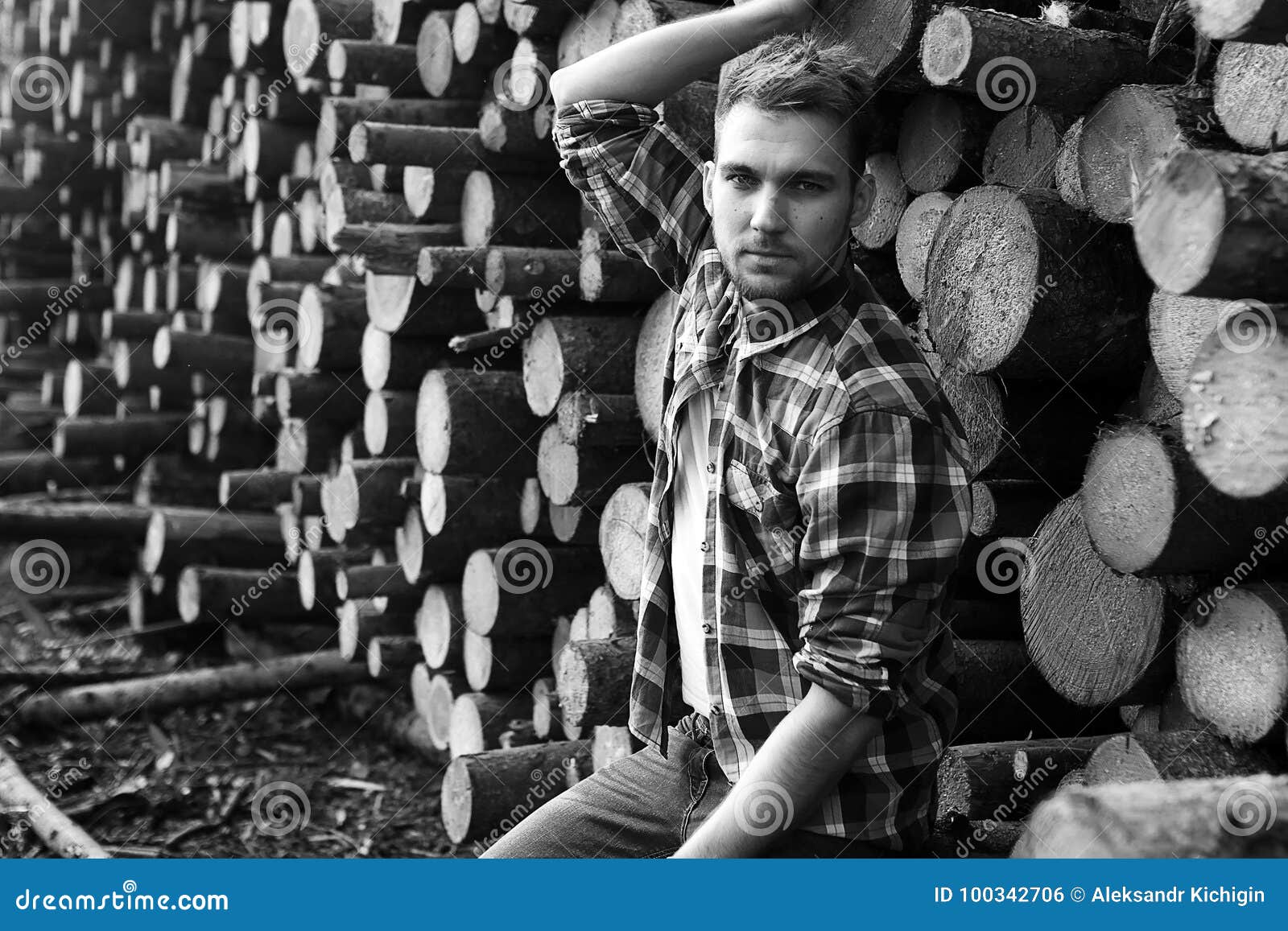 Man at the Factory Processing Stock Photo - Image of caucasian, active ...