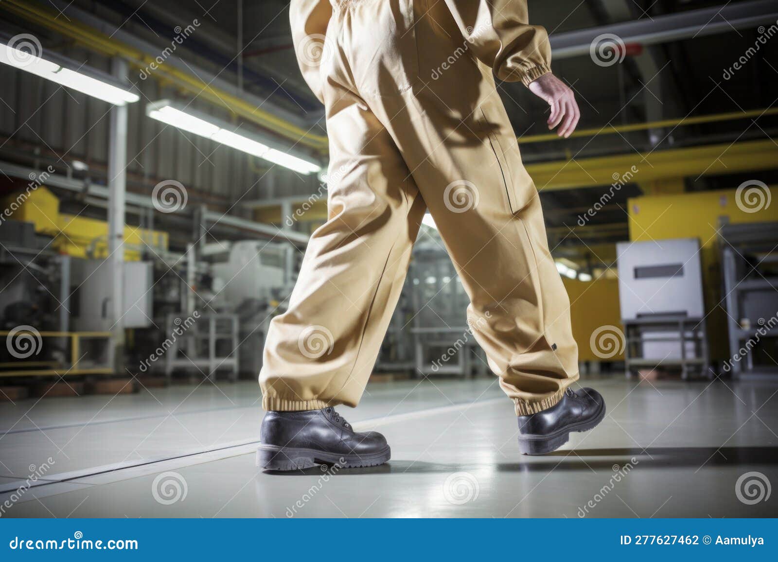 Man, Factory Worker Going Trough the Factory, AI Generated Stock Photo ...
