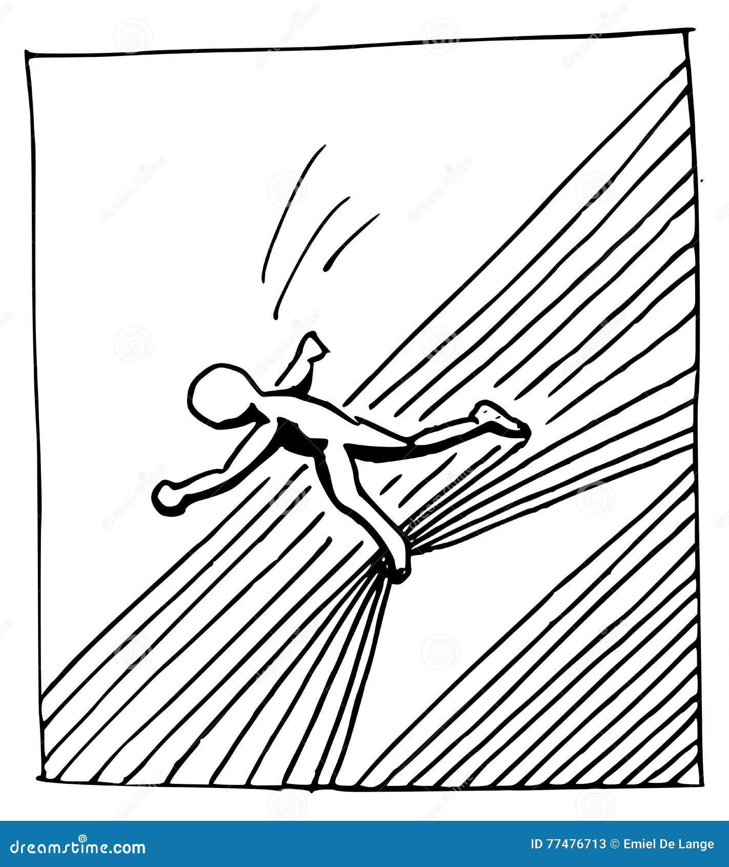 Man falling stock illustration. Illustration of falling - 77476713