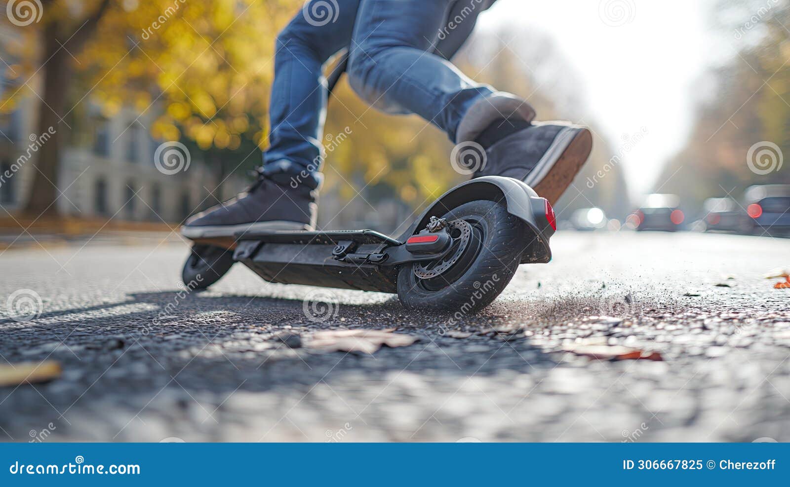 Man Falling Off an Electric Scooter Stock Image - Image of imprudence ...