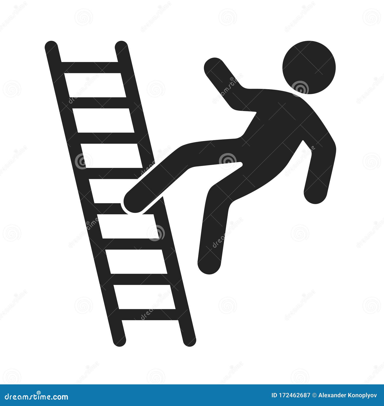 Man Falling from the Stairs, Accident and Failure Stock Vector ...