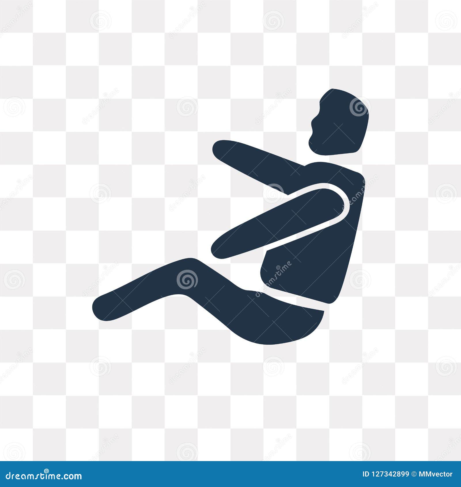 Man Falling Vector Icon Isolated on Transparent Background, Man Stock ...