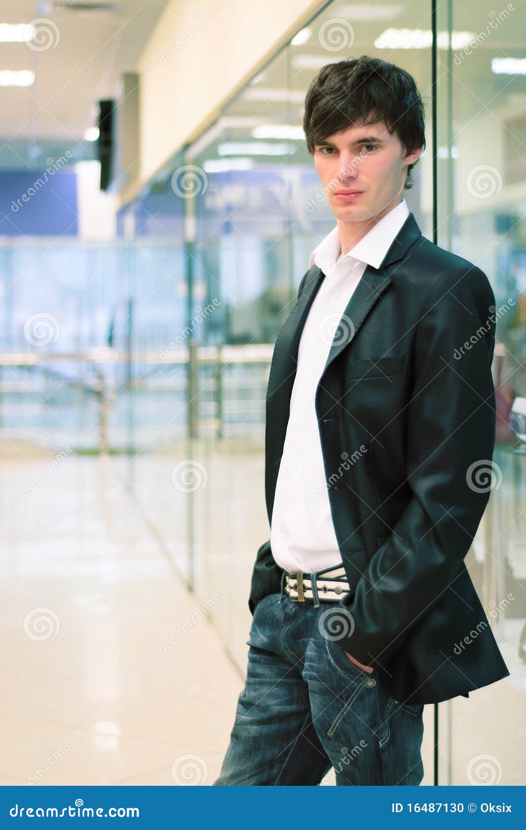 Man in fashion shop stock photo. Image of elegance, market - 16487130
