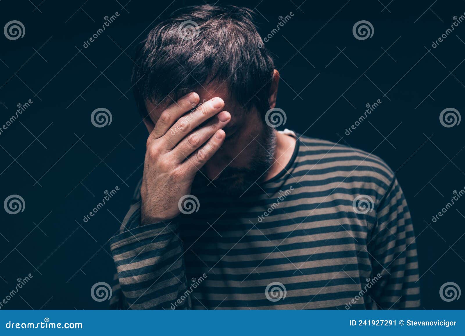 Man Feeling Guilt after Making a Mistake Stock Image - Image of person ...