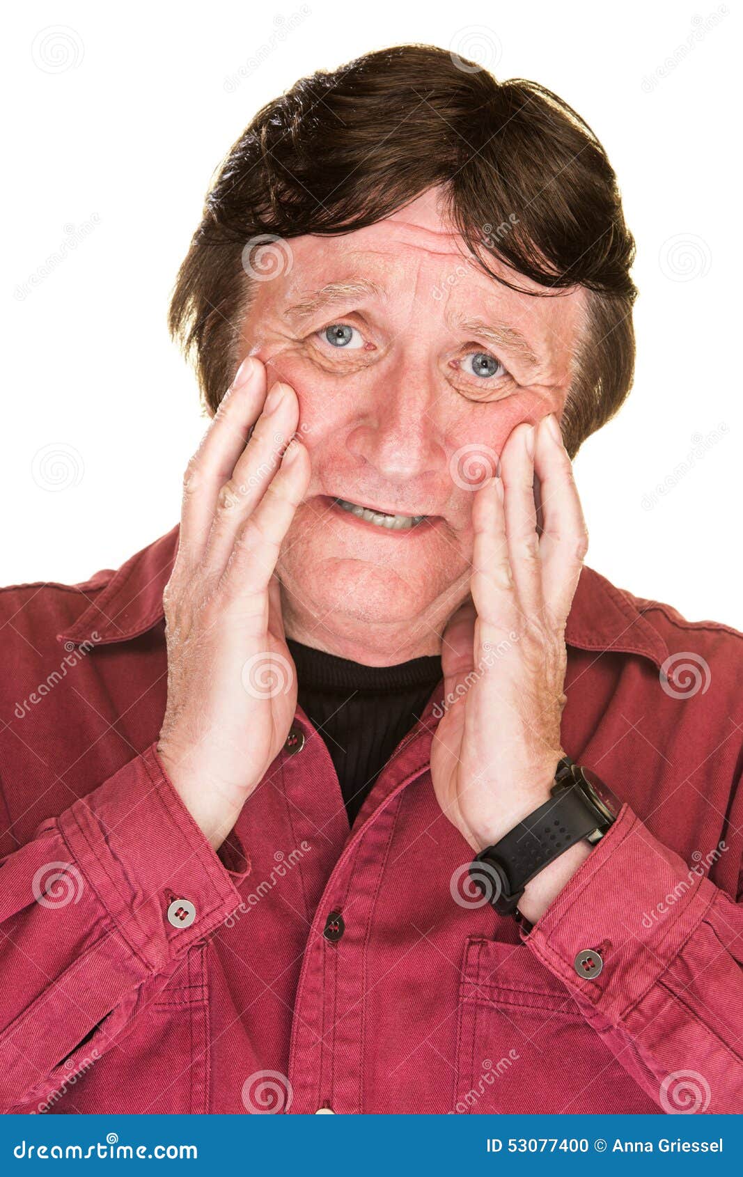 Man Feeling Helpless stock photo. Image of overworked - 53077400