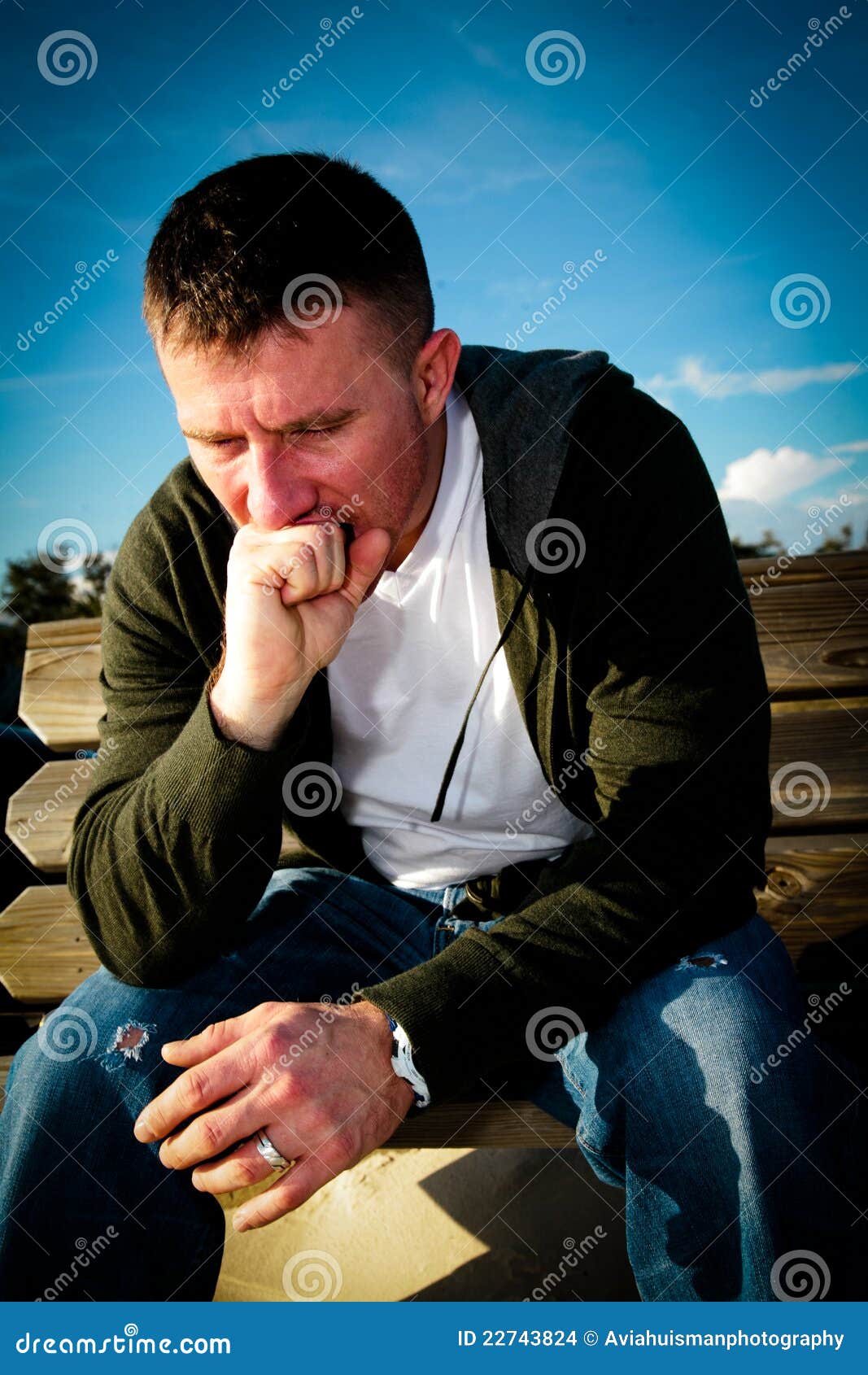 Man Feeling Stress stock photo. Image of alone, headache - 22743824