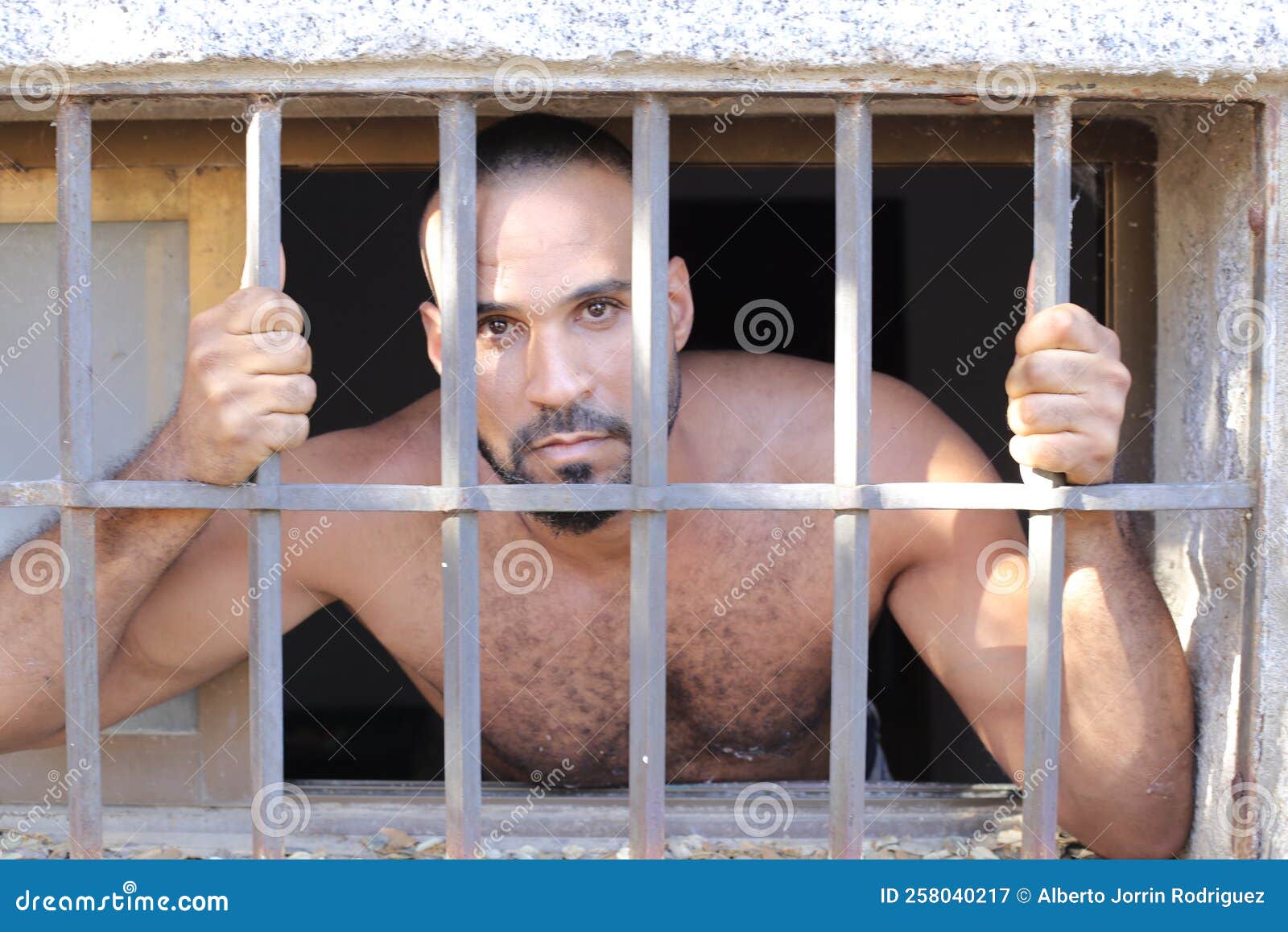 Man Feeling Stress in Prison Stock Image - Image of arabic, inside ...
