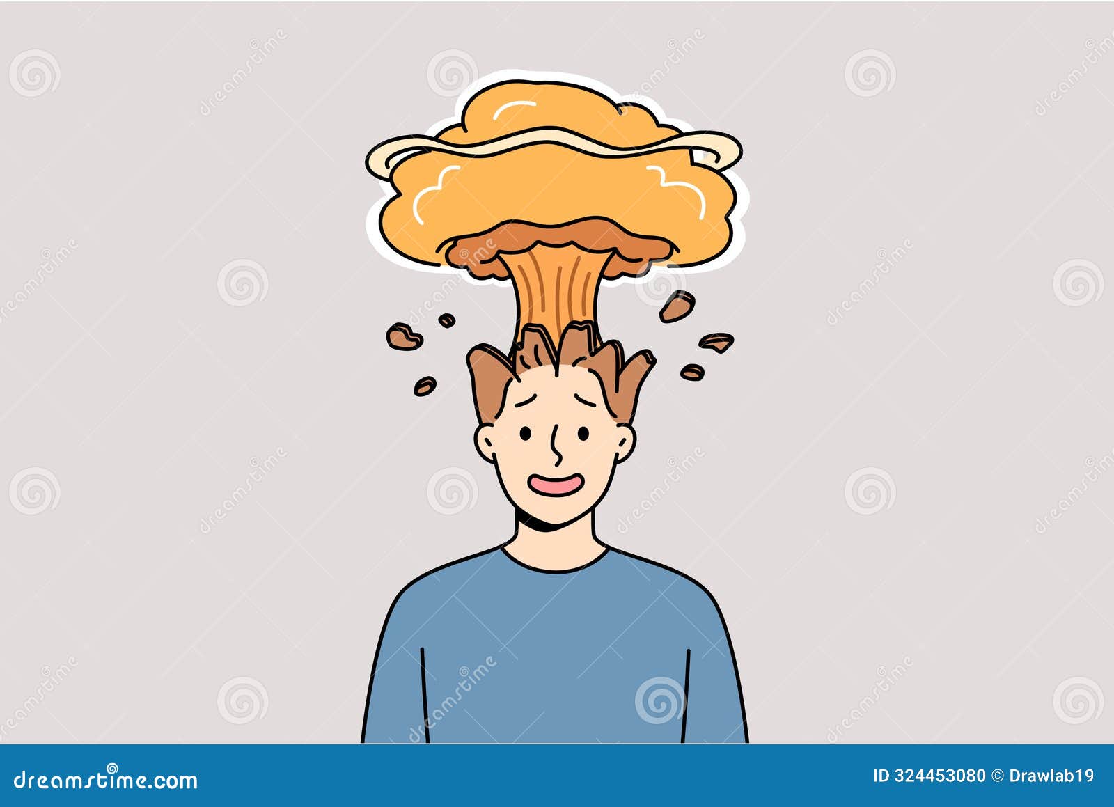 Man Feels Explosion in Head Due To Brain Overload with Data and Lack of ...