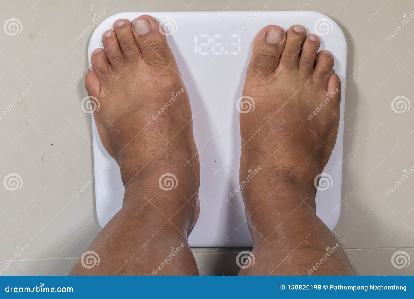 Man Feet and Digital Smart Scale Stock Photo - Image of feet, lifestyle ...