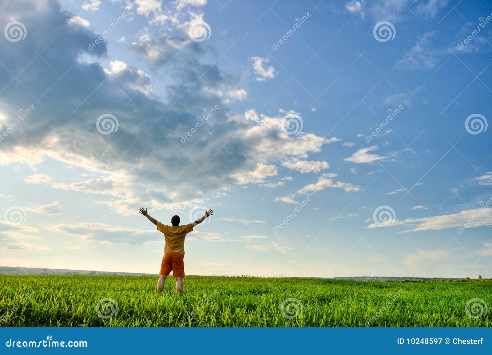 Man in the field stock image. Image of male, person, leisure - 10248597