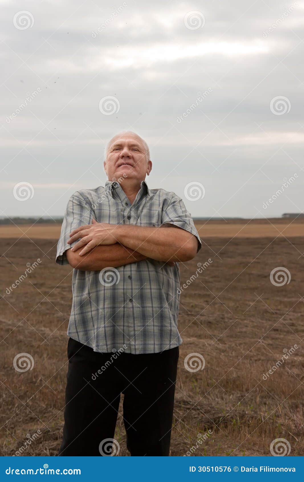Man in field in autumn stock photo. Image of fall, farm - 30510576