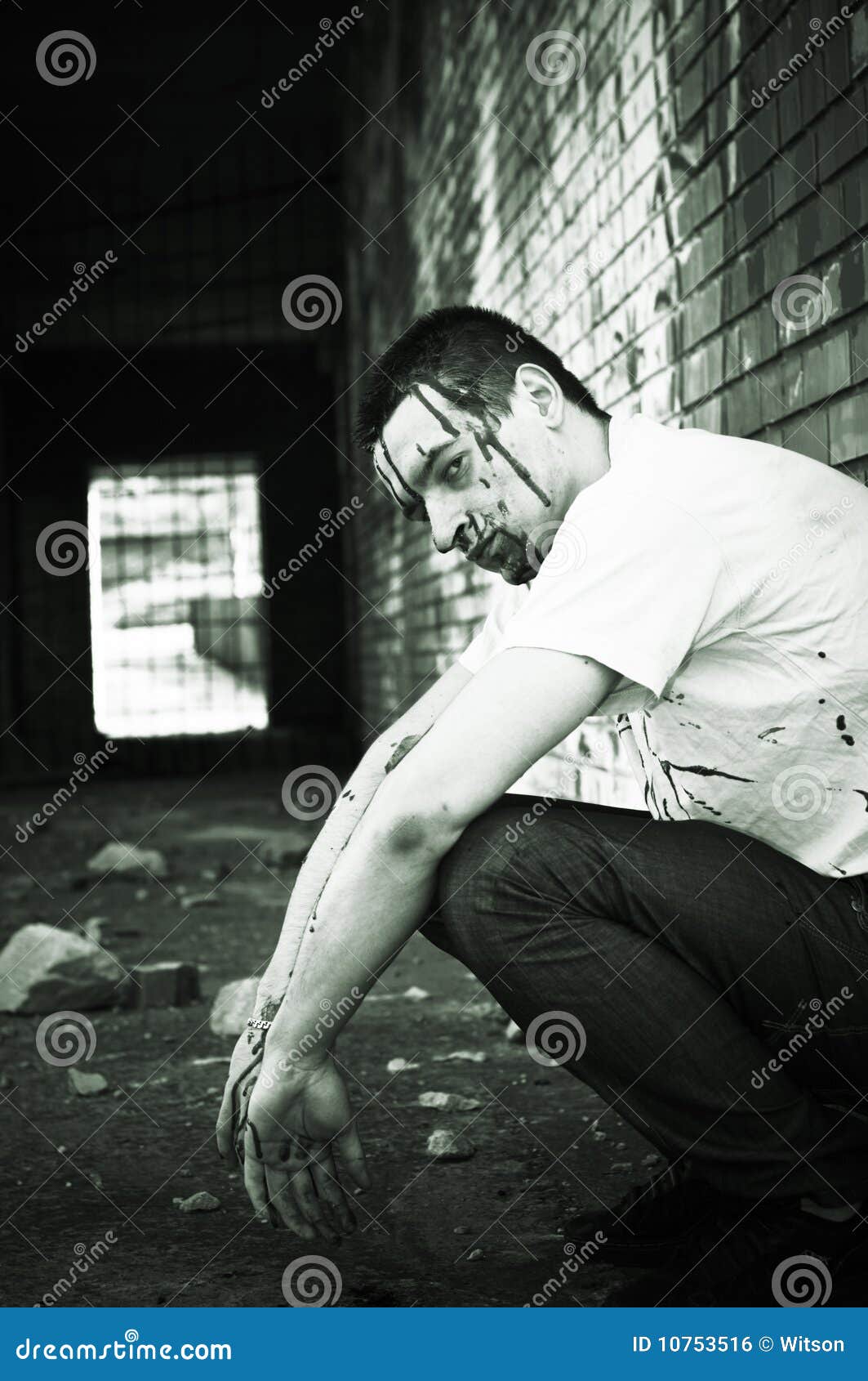 Man after fight stock photo. Image of dark, emotion, healthy - 10753516
