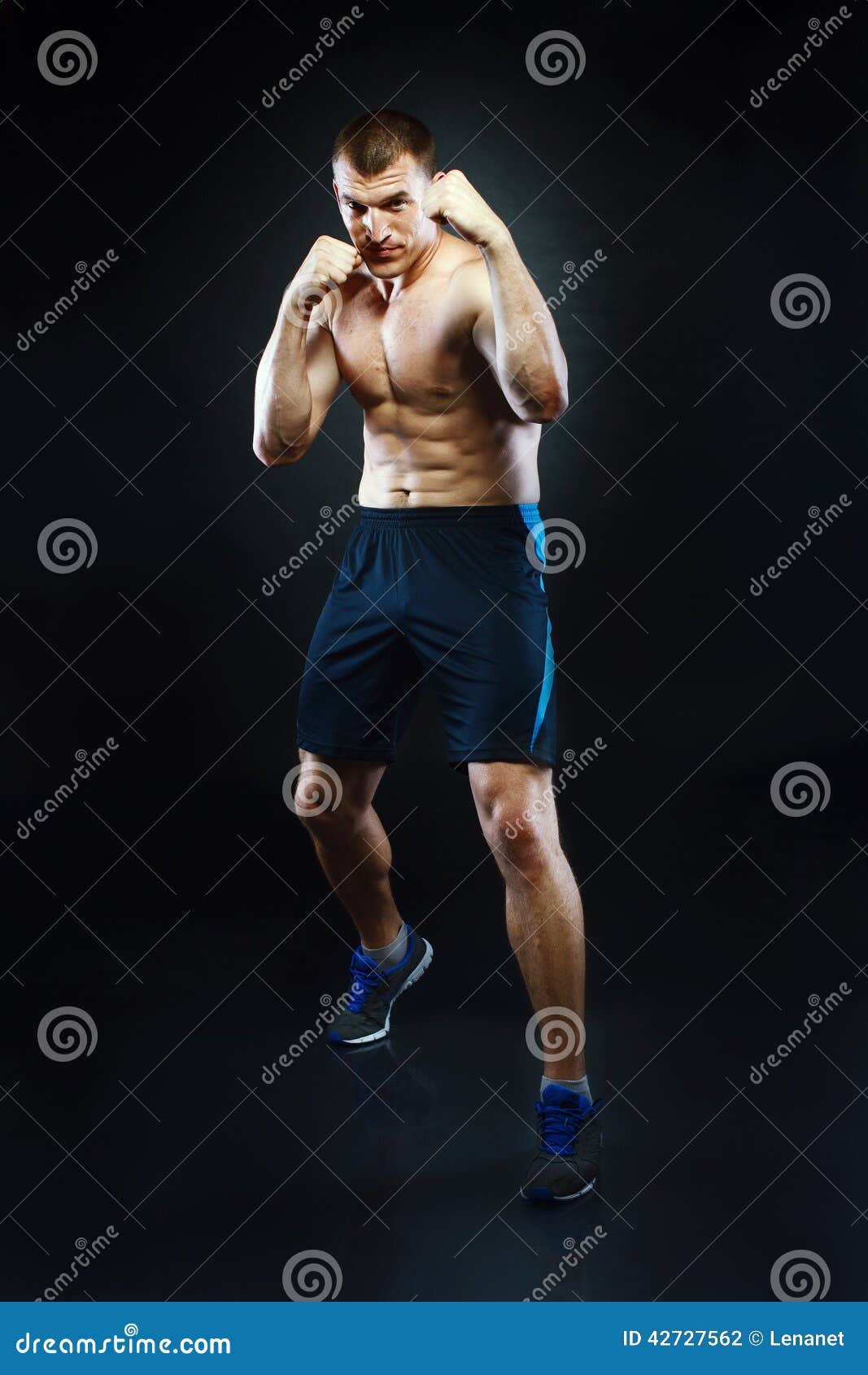 Man fighter stock photo. Image of martial, exercising - 42727562