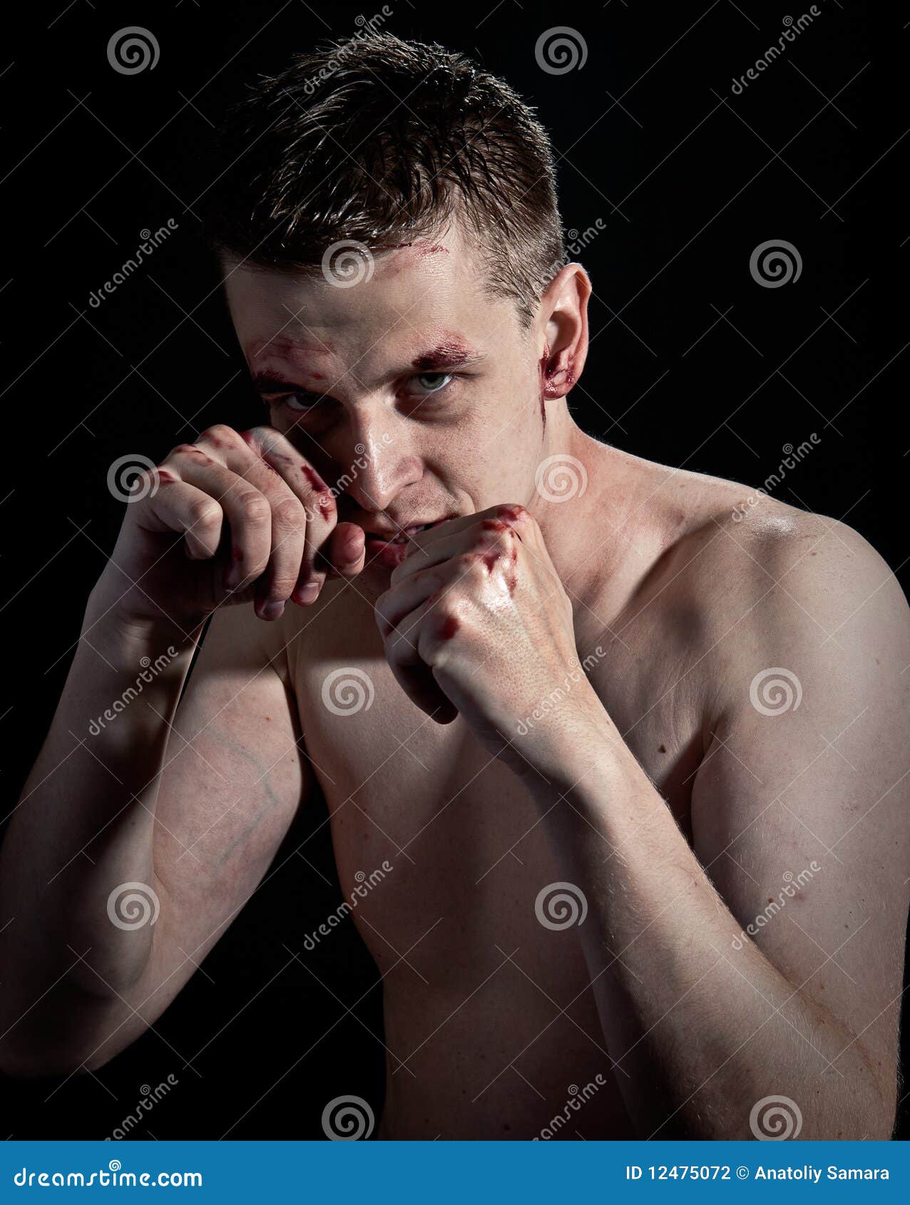 Man fighting stock photo. Image of action, dark, defend - 12475072