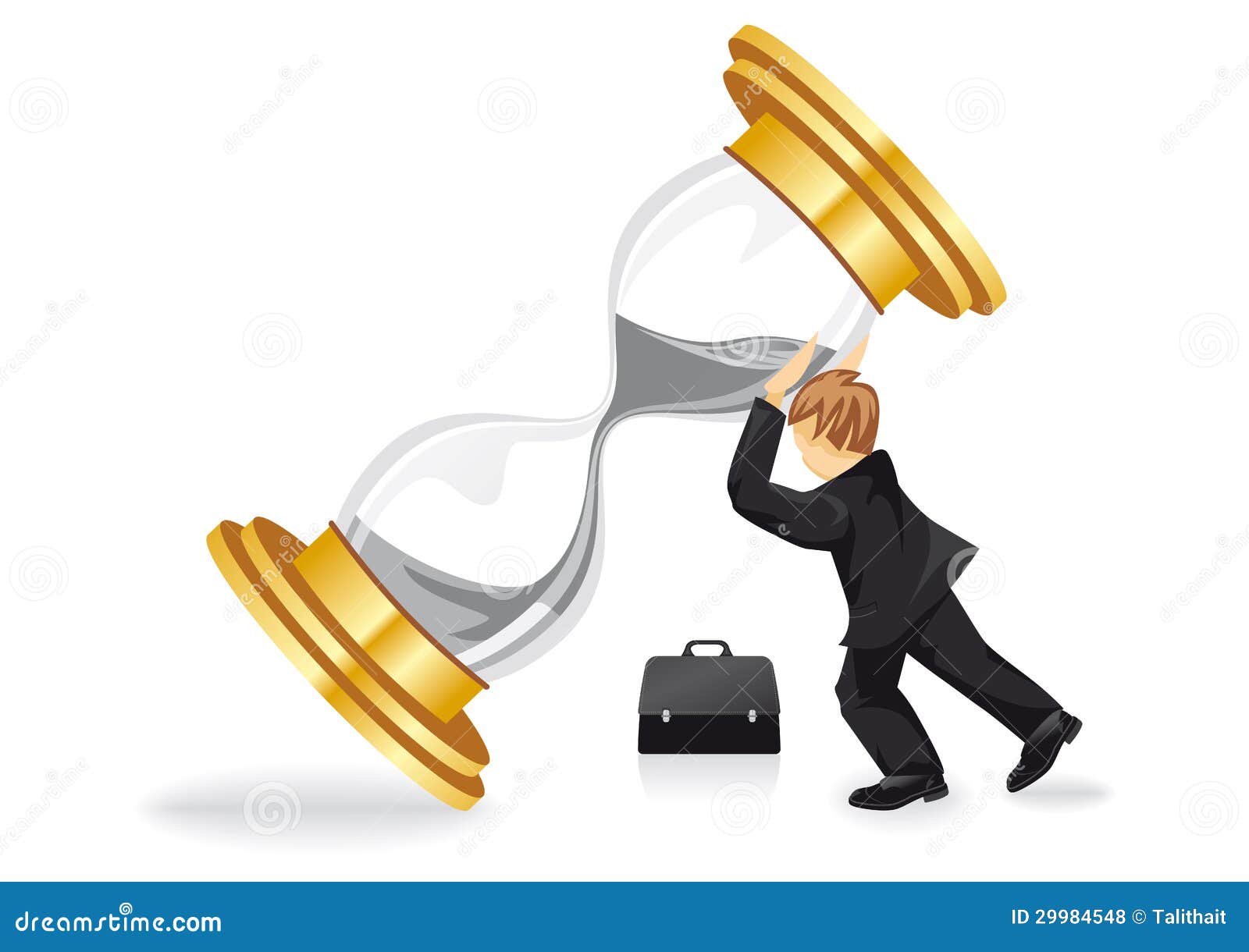 Business time stock vector. Illustration of quickly, glass - 29984548