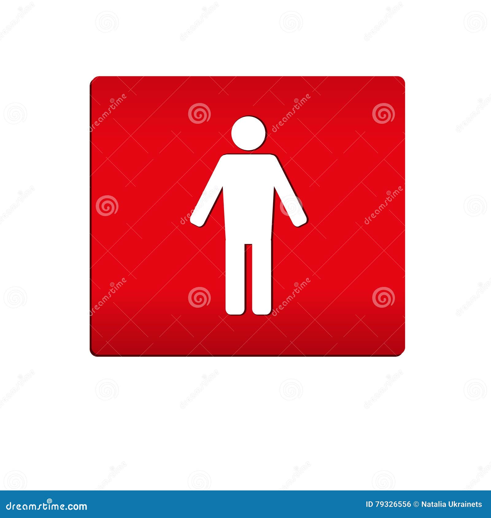 Man figure in flat style stock vector. Illustration of vector - 79326556
