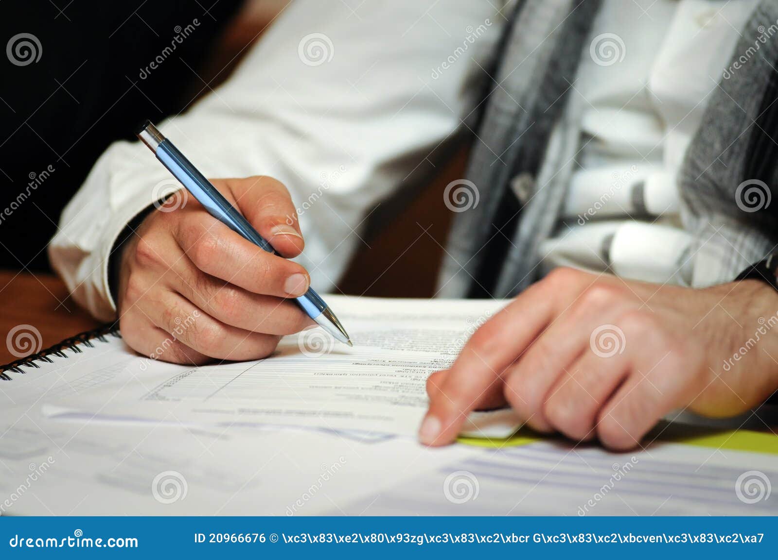 Man Filling Forms stock photo. Image of paper, checking - 20966676