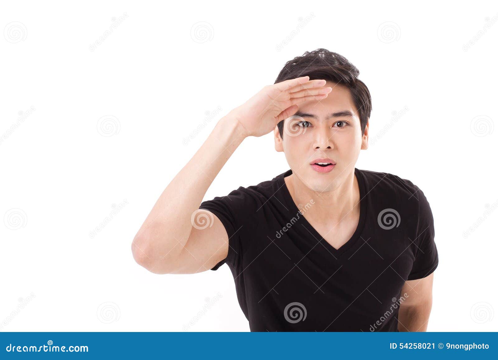 Man Finding, Looking, Searching Exploring Stock Image - Image of camera ...
