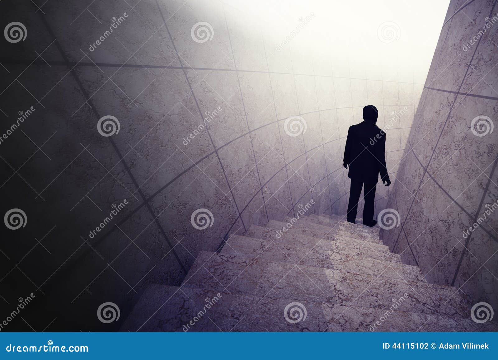 Man Finding Way As Exploration Concept Stock Illustration ...