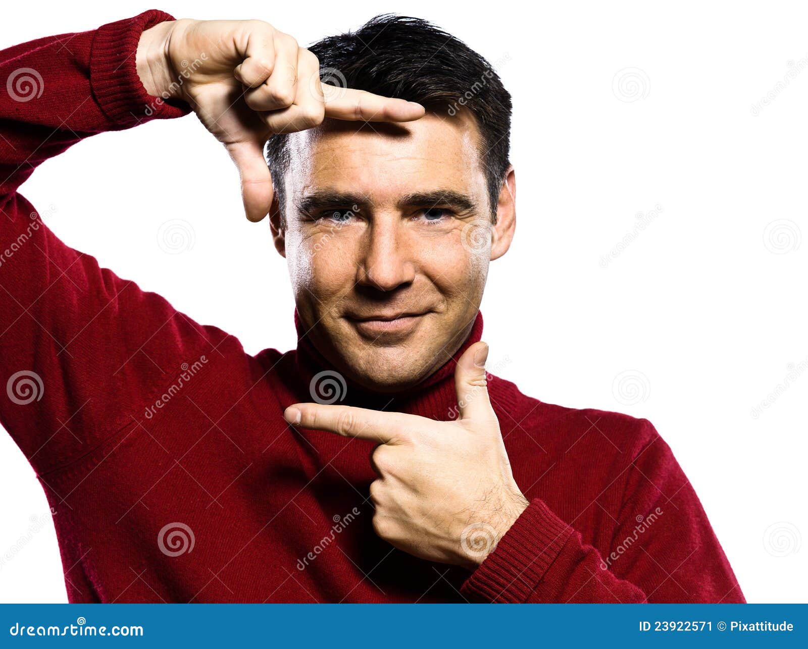 Man finger frame gesture stock image. Image of male, person - 23922571