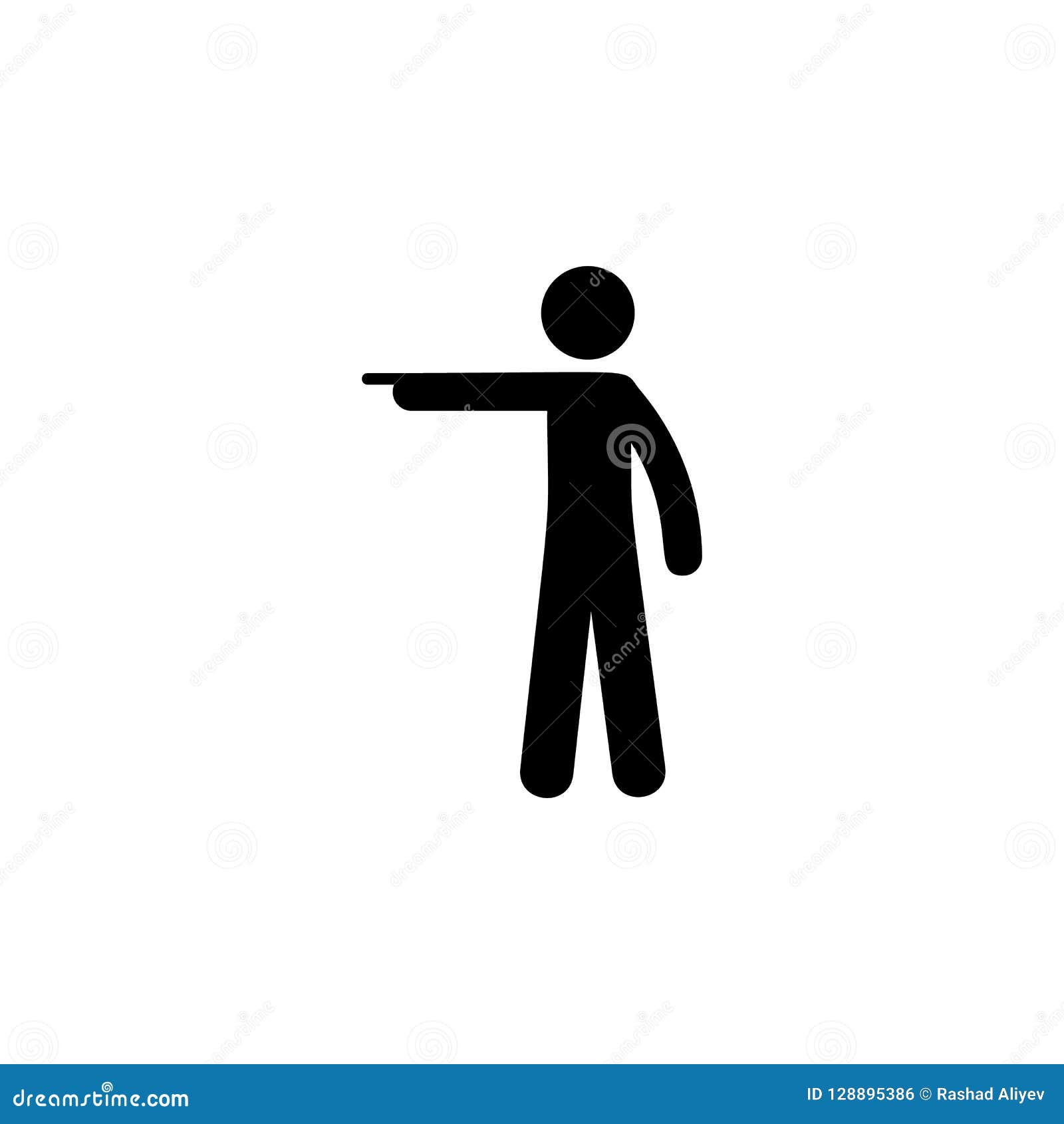 Man Finger Icon. Element of Man Pointing Icon for Mobile Concept and ...