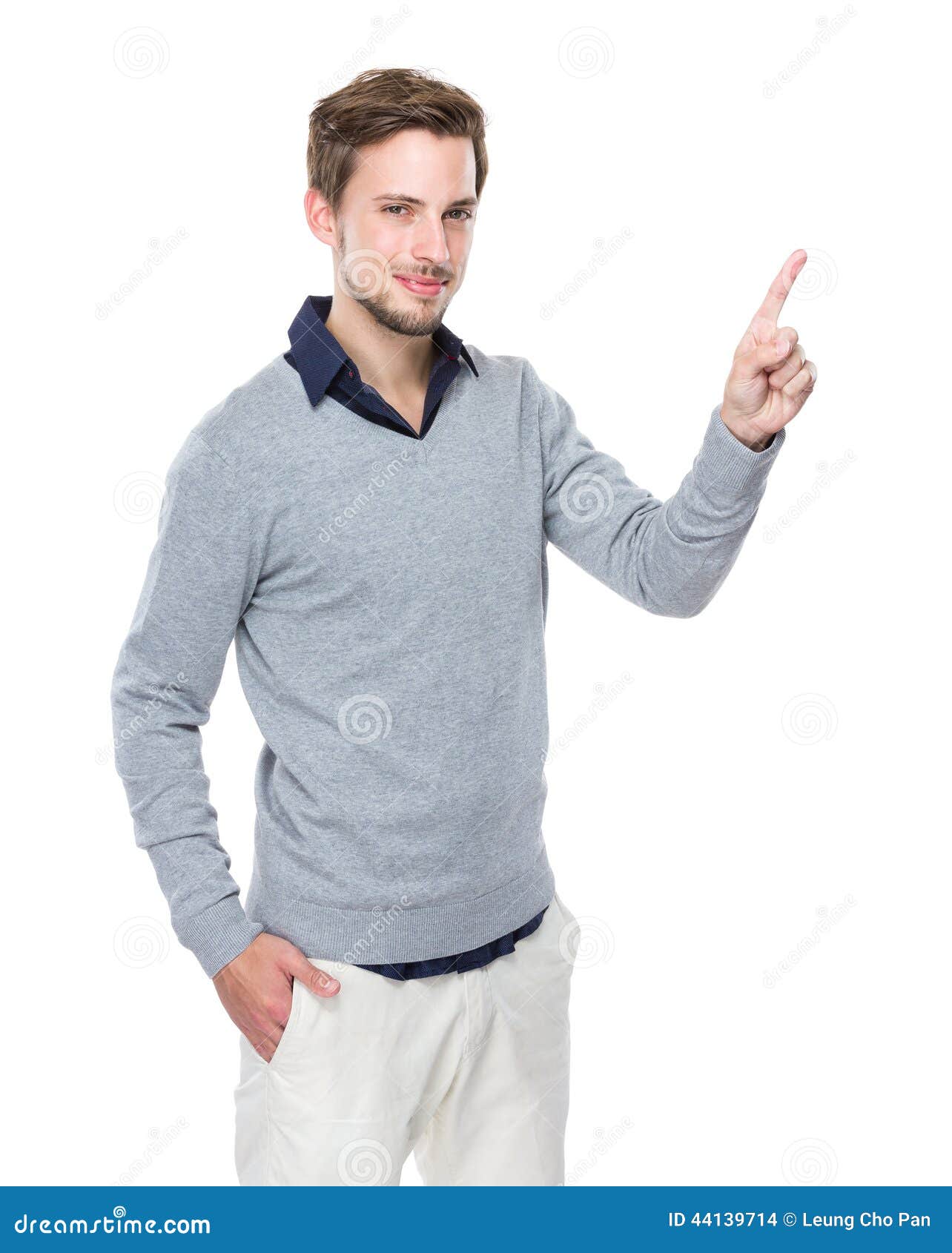 Man with finger point out stock photo. Image of european - 44139714