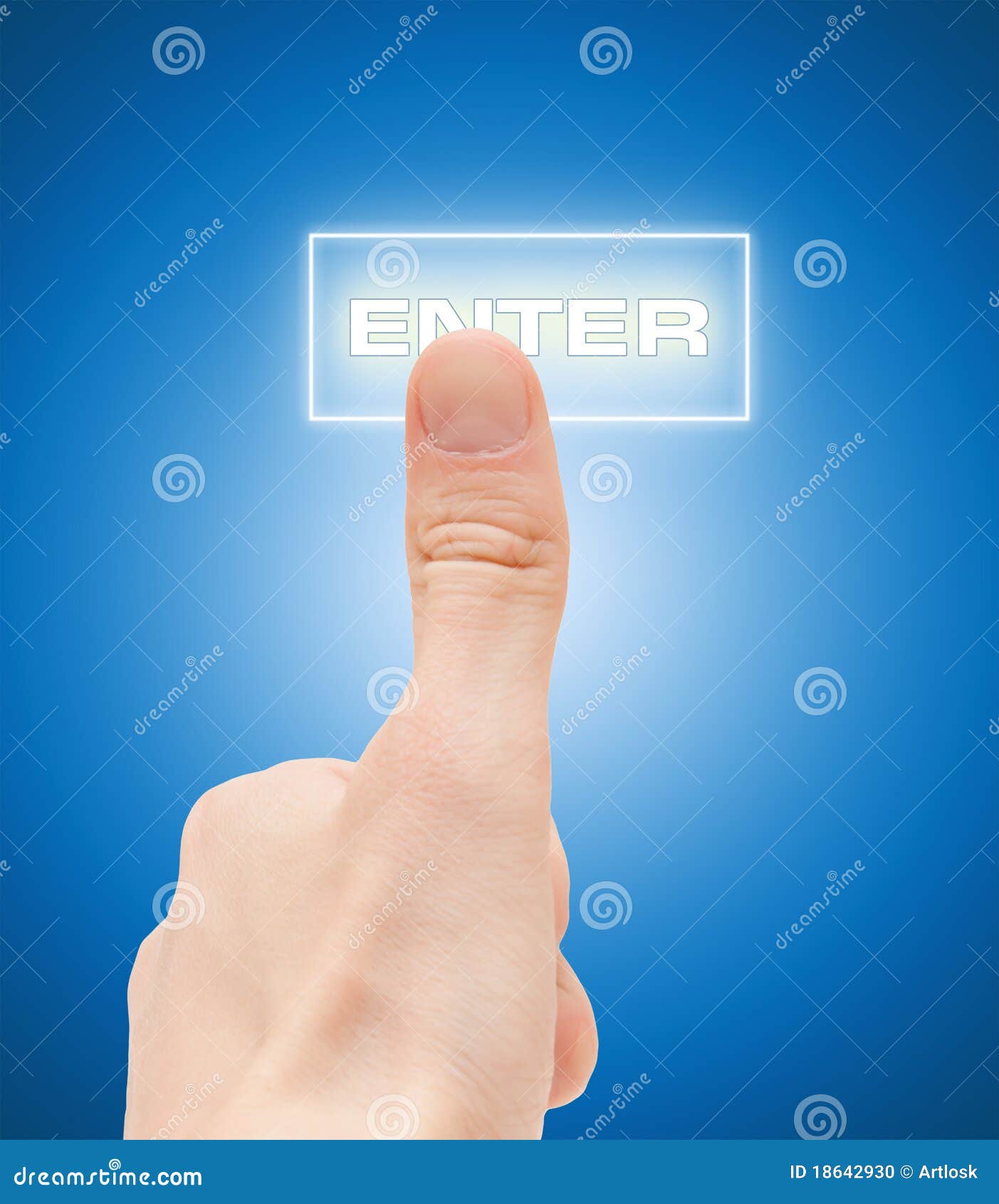 Man finger push stock illustration. Illustration of male - 18642930