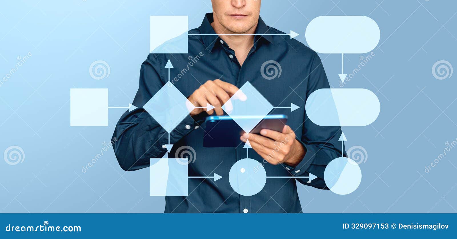 Flowchart With Empty Boxes Royalty-Free Stock Photography ...