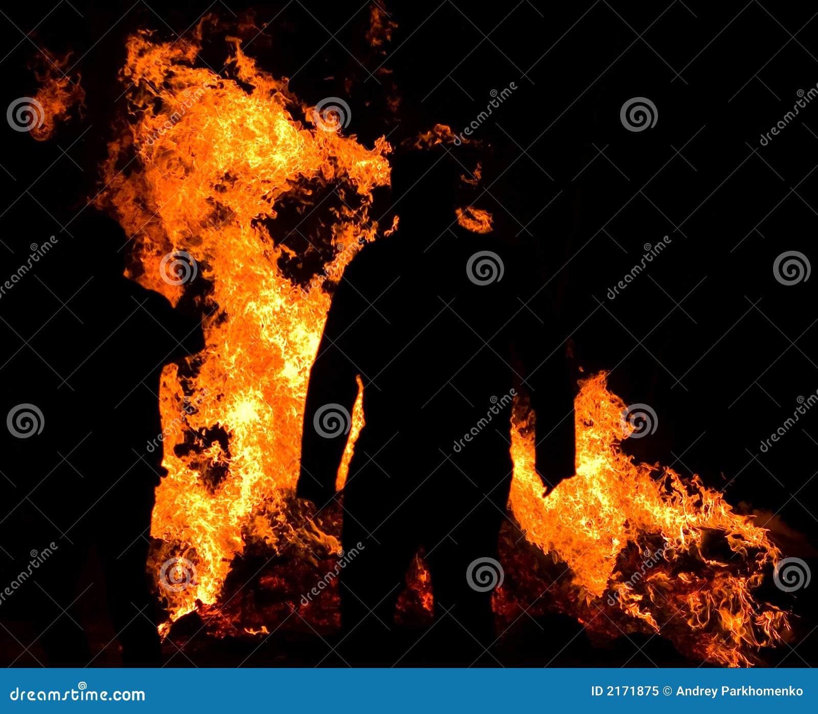 Man in Fire stock image. Image of shiny, dark, heat, incinerate - 2171875