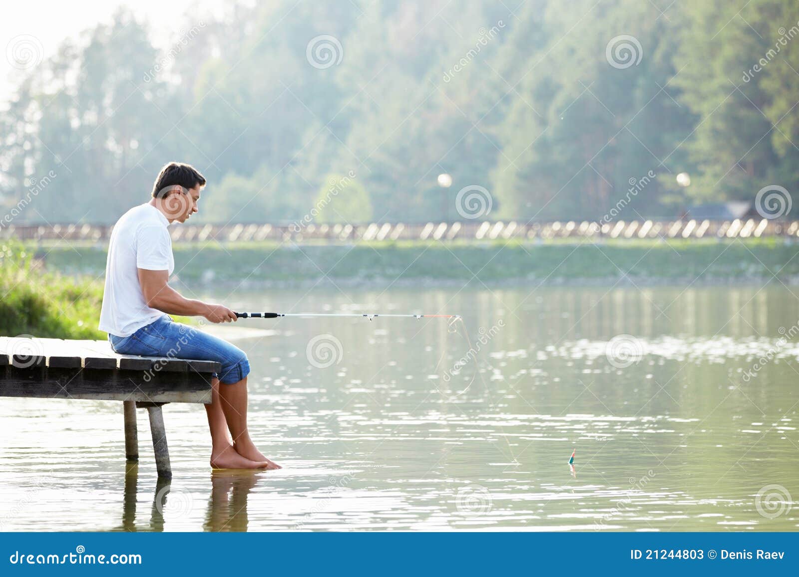A man fishes stock image. Image of fishing, white, leisure - 21244803