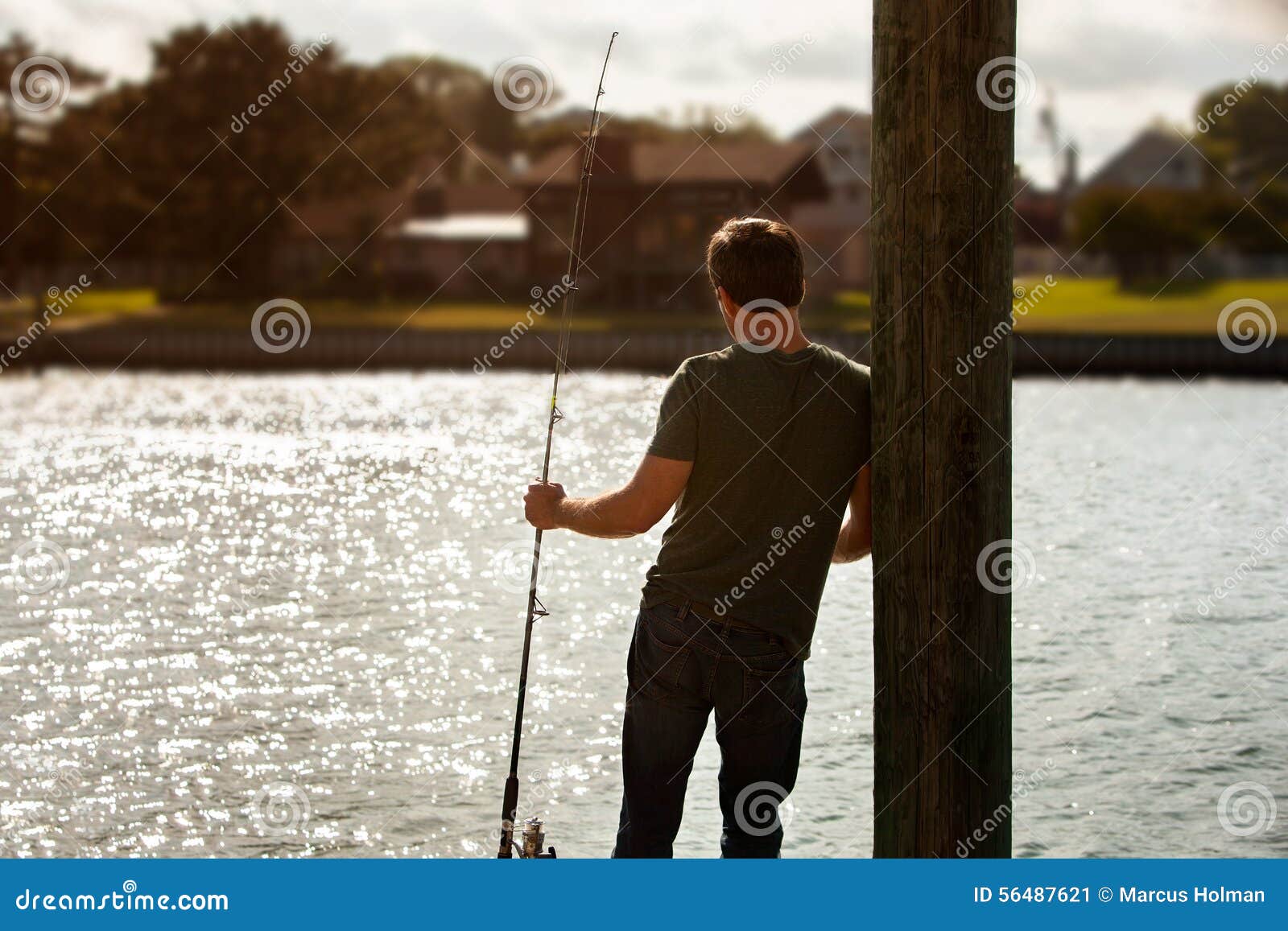 Man Fishing Off Dock Stock Images - Download 41 Royalty Free Photos