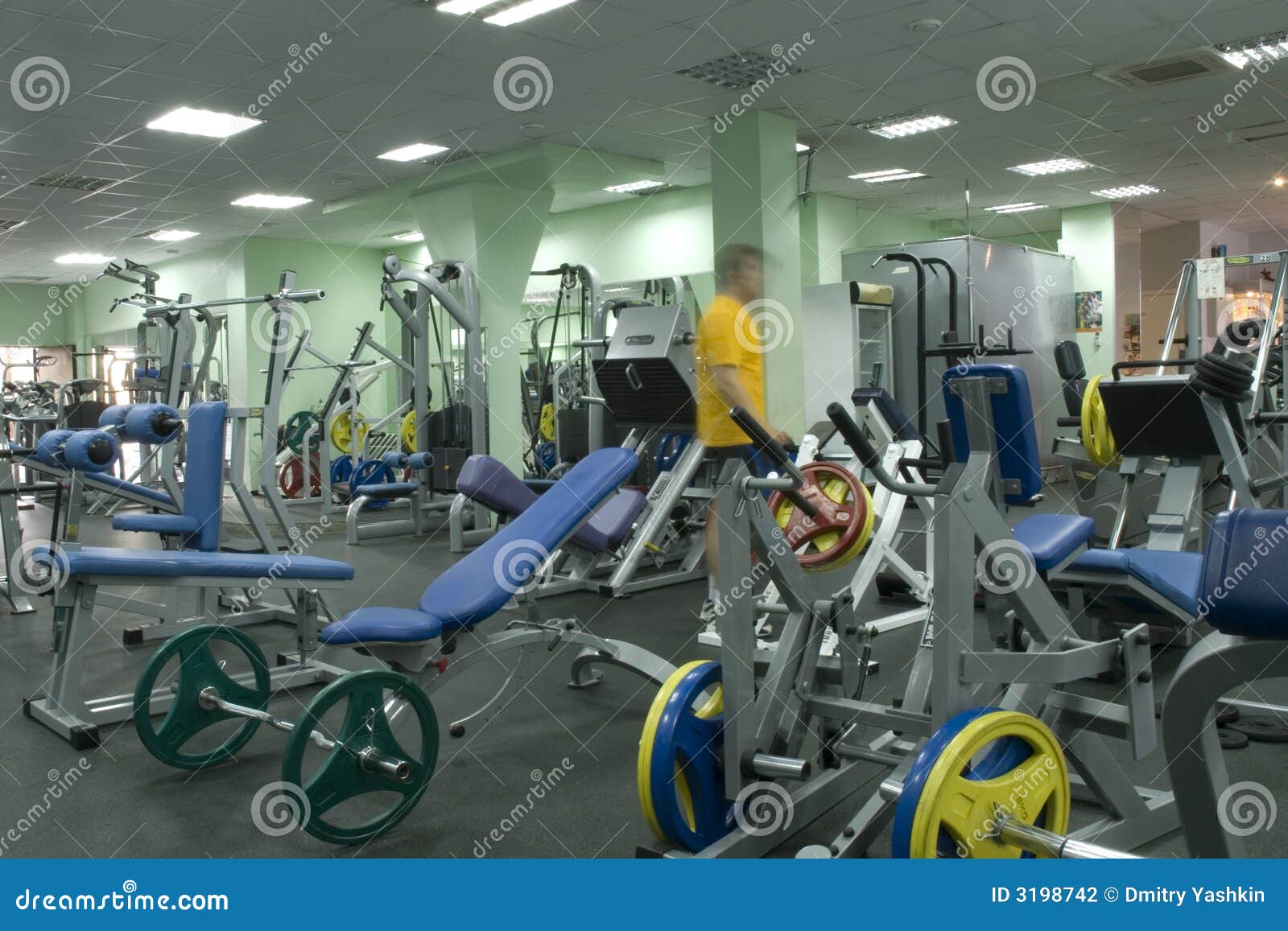 Man in fitness club stock photo. Image of fitness, activity - 3198742