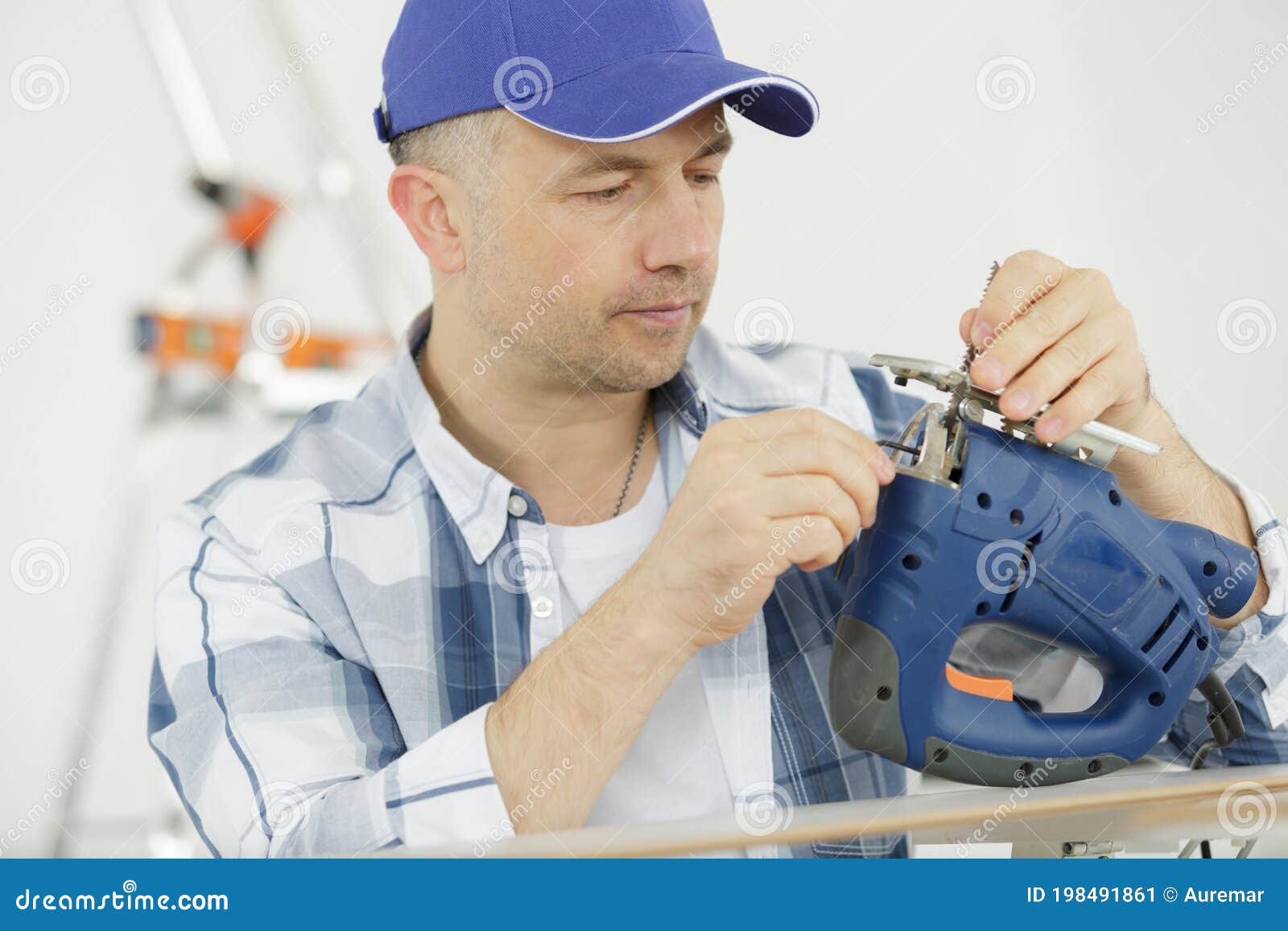 Jigsaw And Tool Of Engineer, Architecture For Drawing And Planing On ...