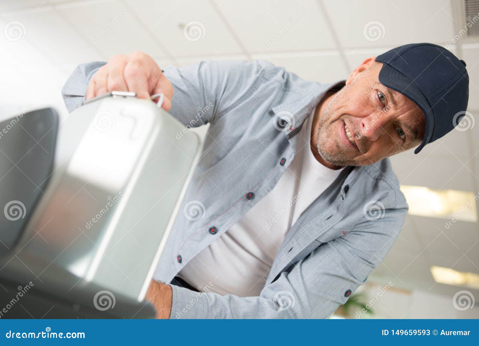 Man fixing block stock image. Image of pipe, flushing - 149659593