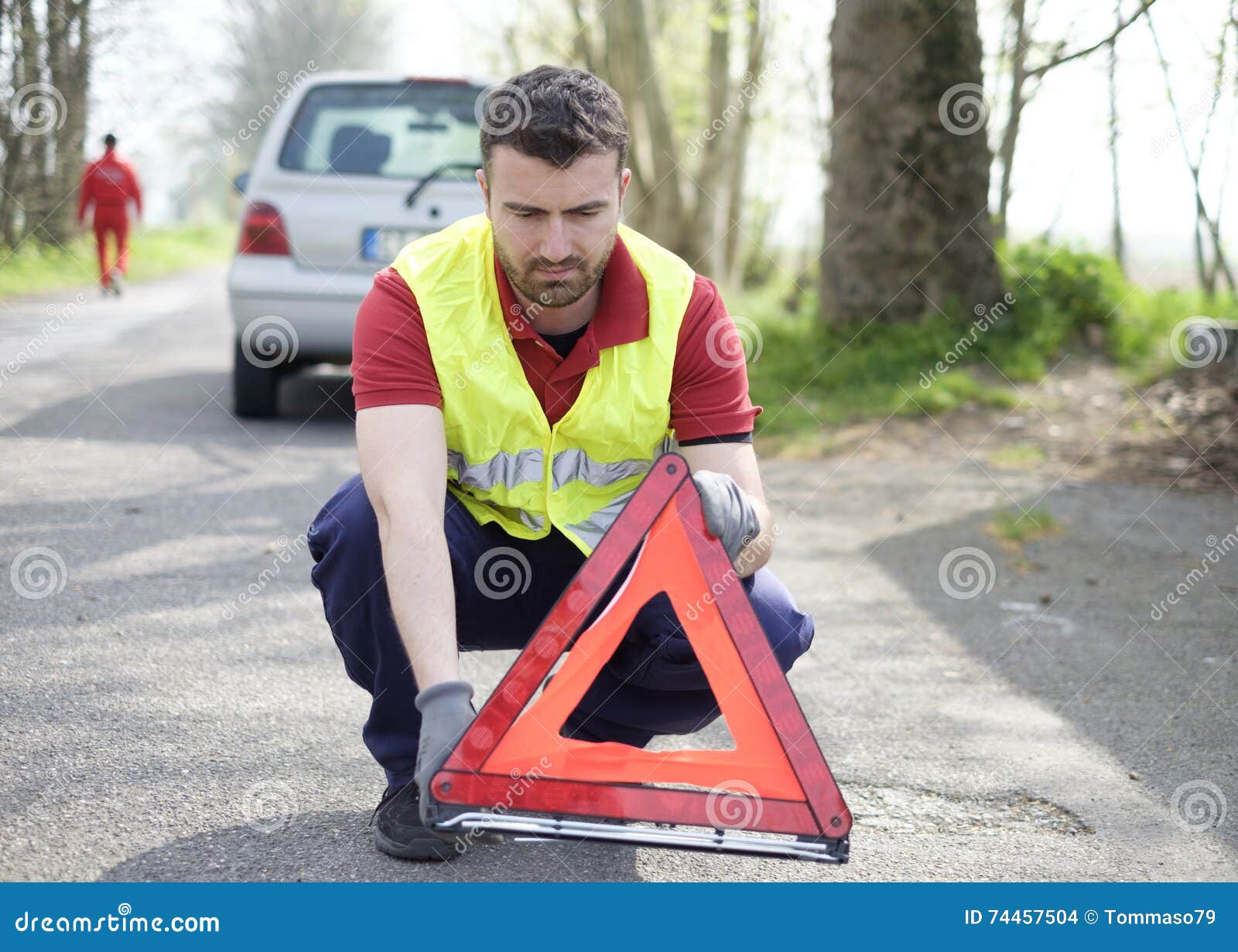 Man fixing a car problem stock photo. Image of automobile - 74457504