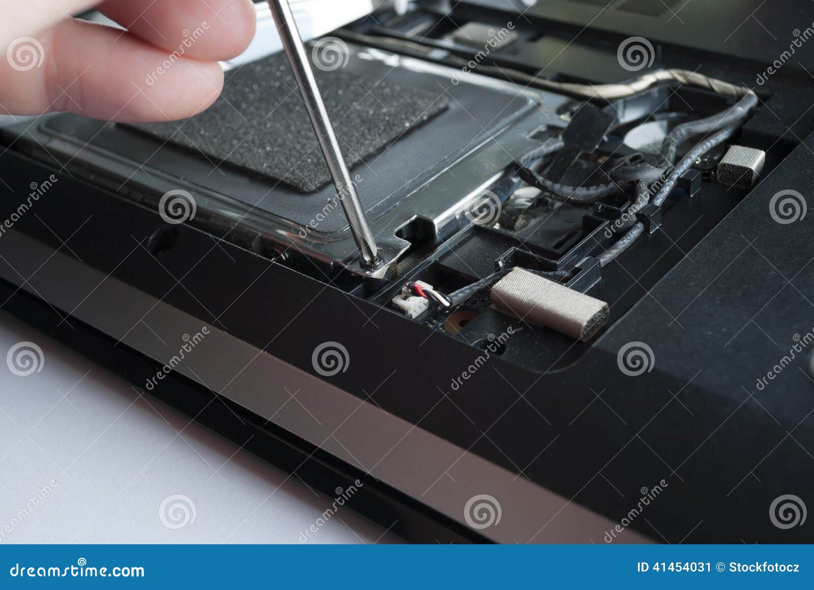 Man fixing computer stock image. Image of expertise, maintenance - 41454031