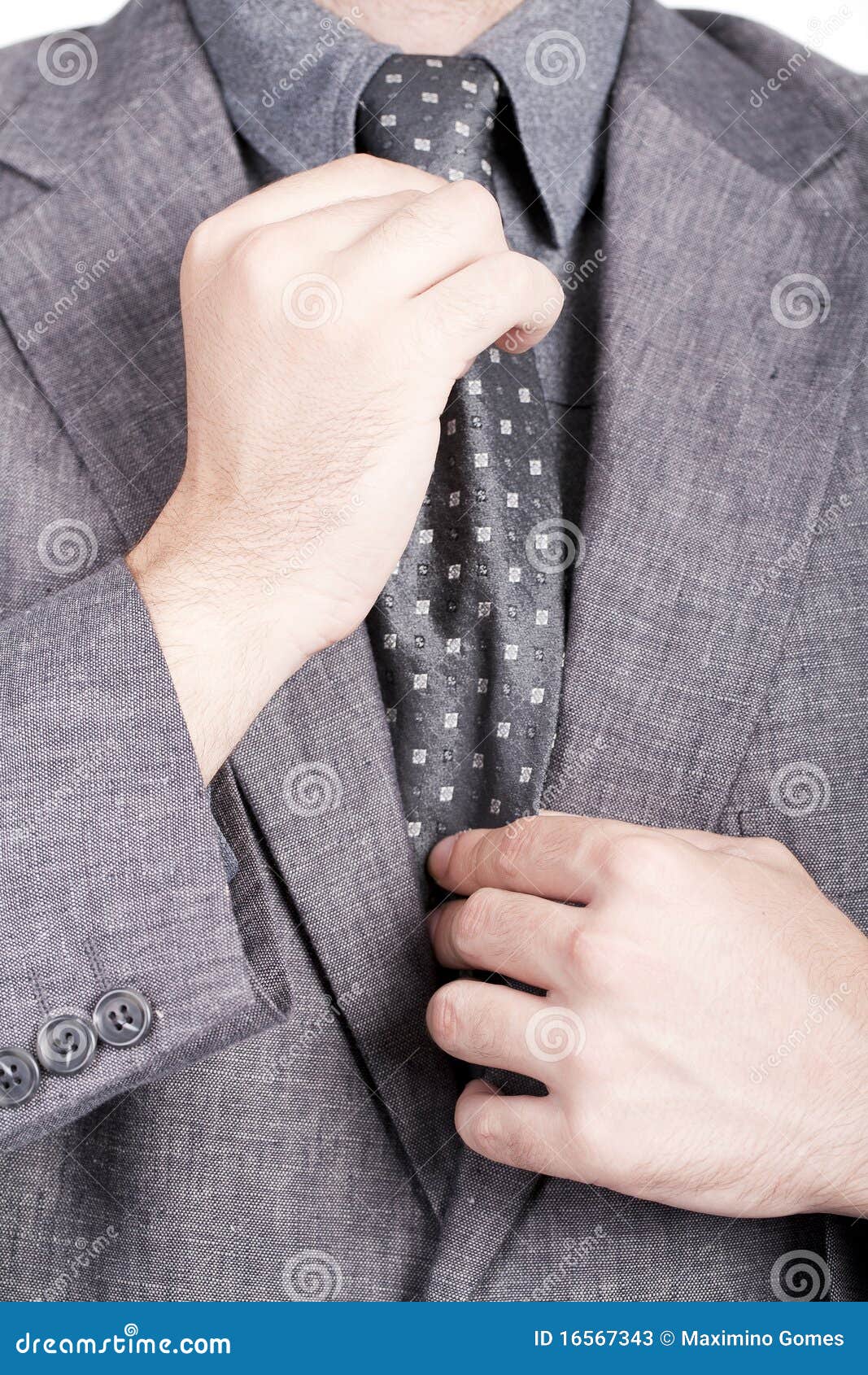 Man fixing tie stock image. Image of close, corporation - 16567343
