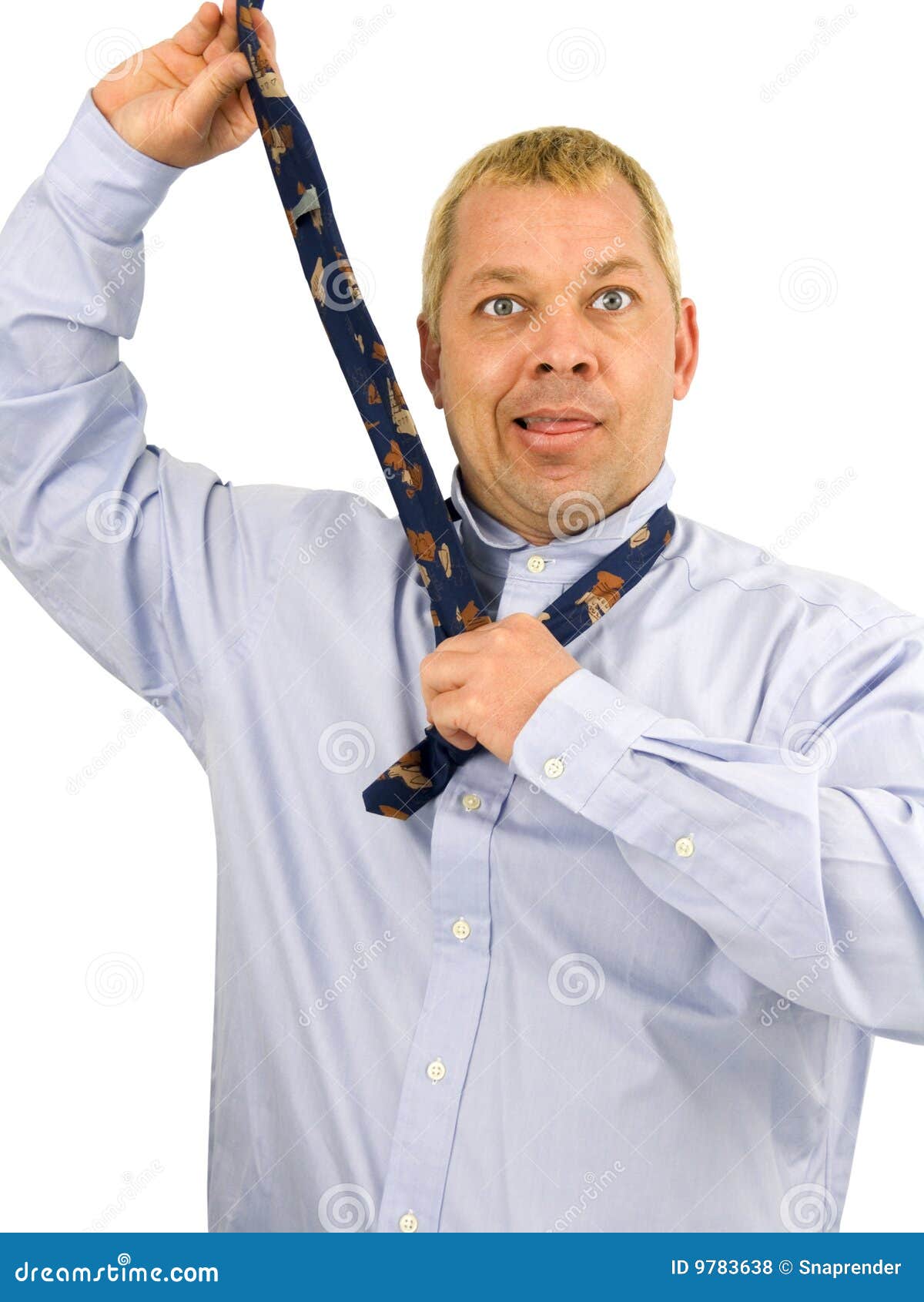 Man Fixing Tie Stock Photography | CartoonDealer.com #9783638