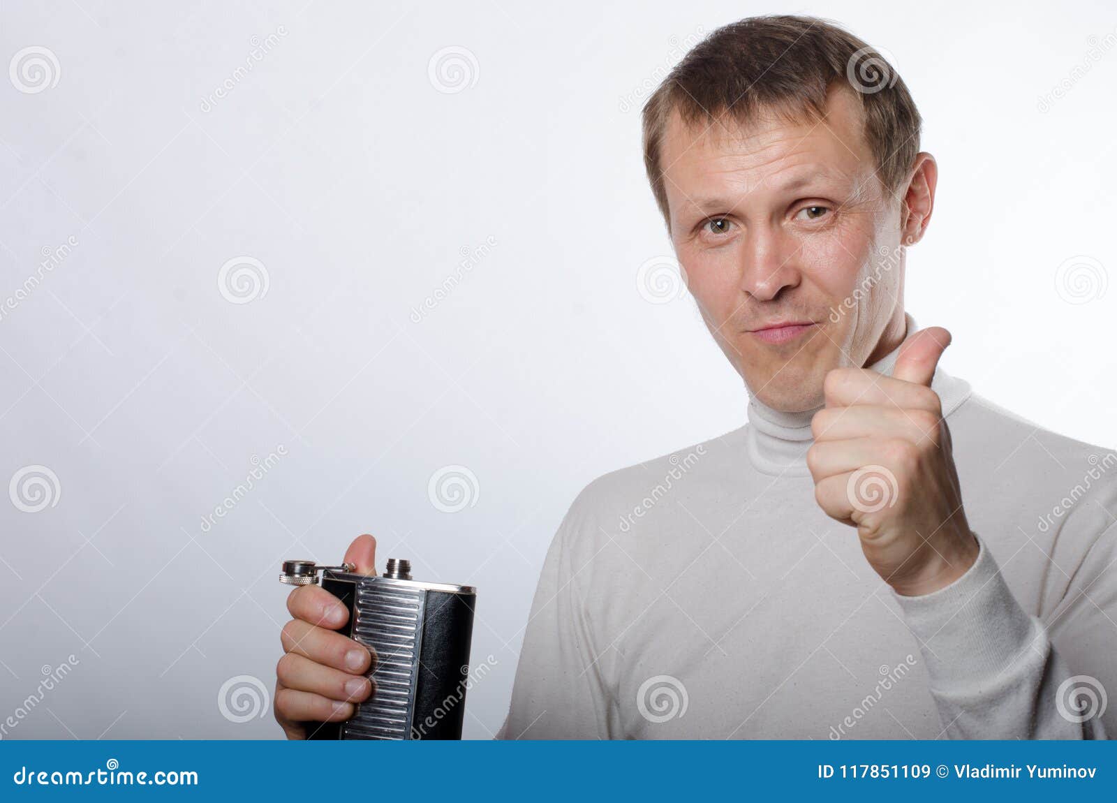 The Man with the Flask of Water Stock Image - Image of milk, painted ...