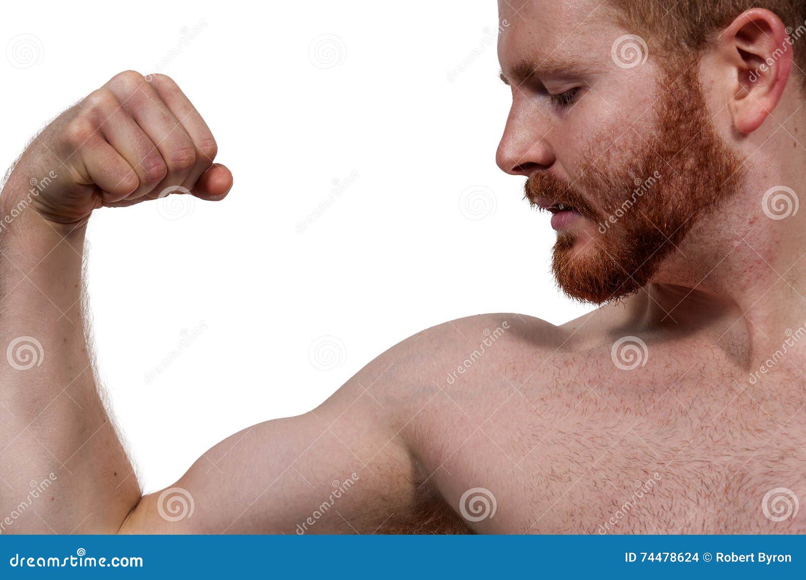 Man Flexing Muscles Stock Photo | CartoonDealer.com #74478624