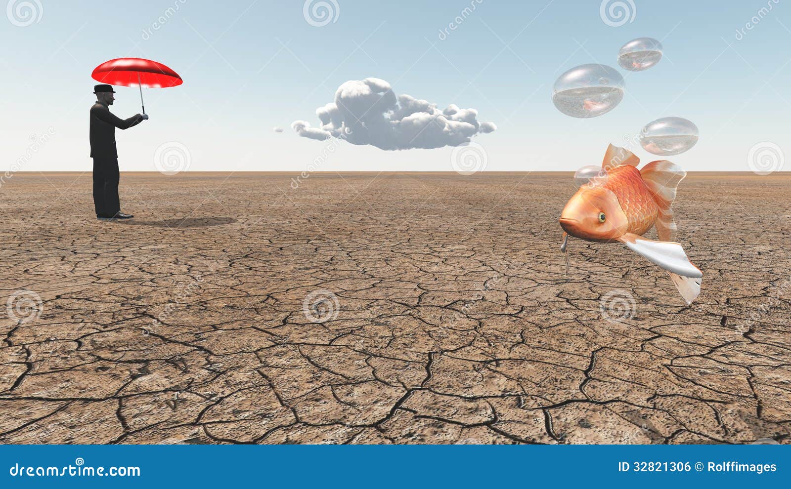 Man and floating fish stock illustration. Illustration of arid - 32821306