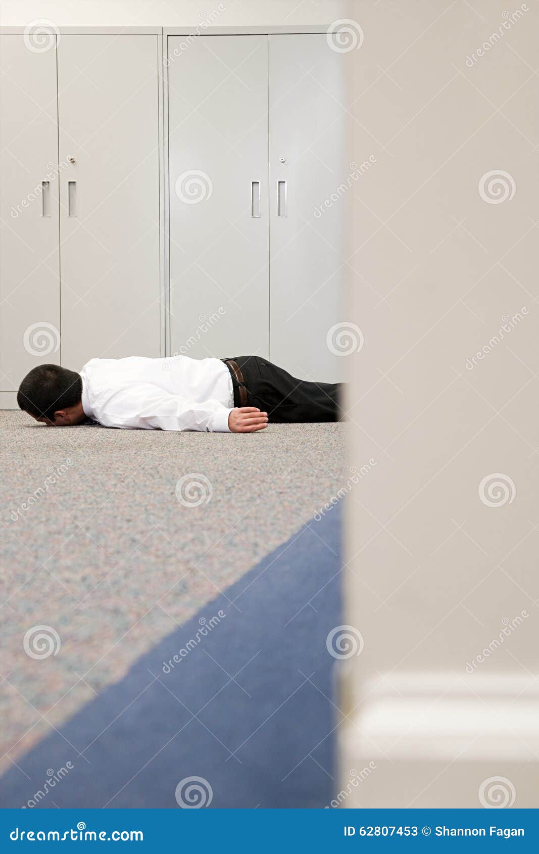 Man on floor of office stock image. Image of person, humor - 62807453