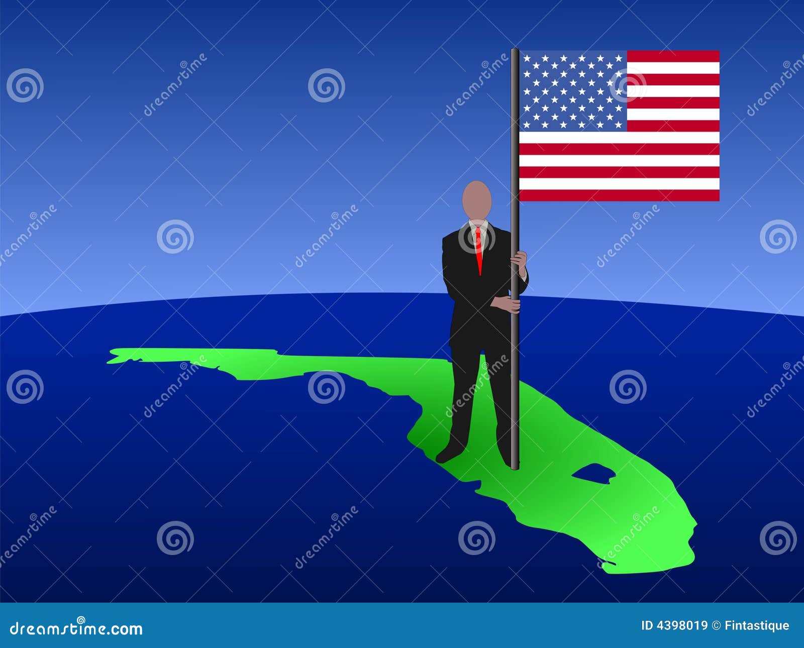 Man Florida Map Flag Stock Illustrations – 12 Man Florida Map Flag ...