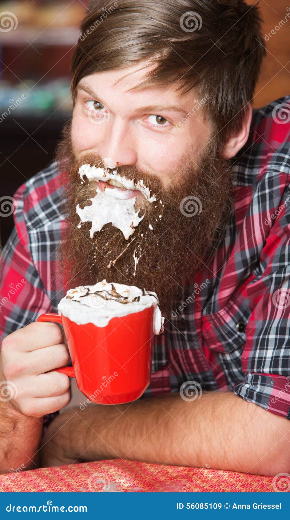 Whipped Cream On Man