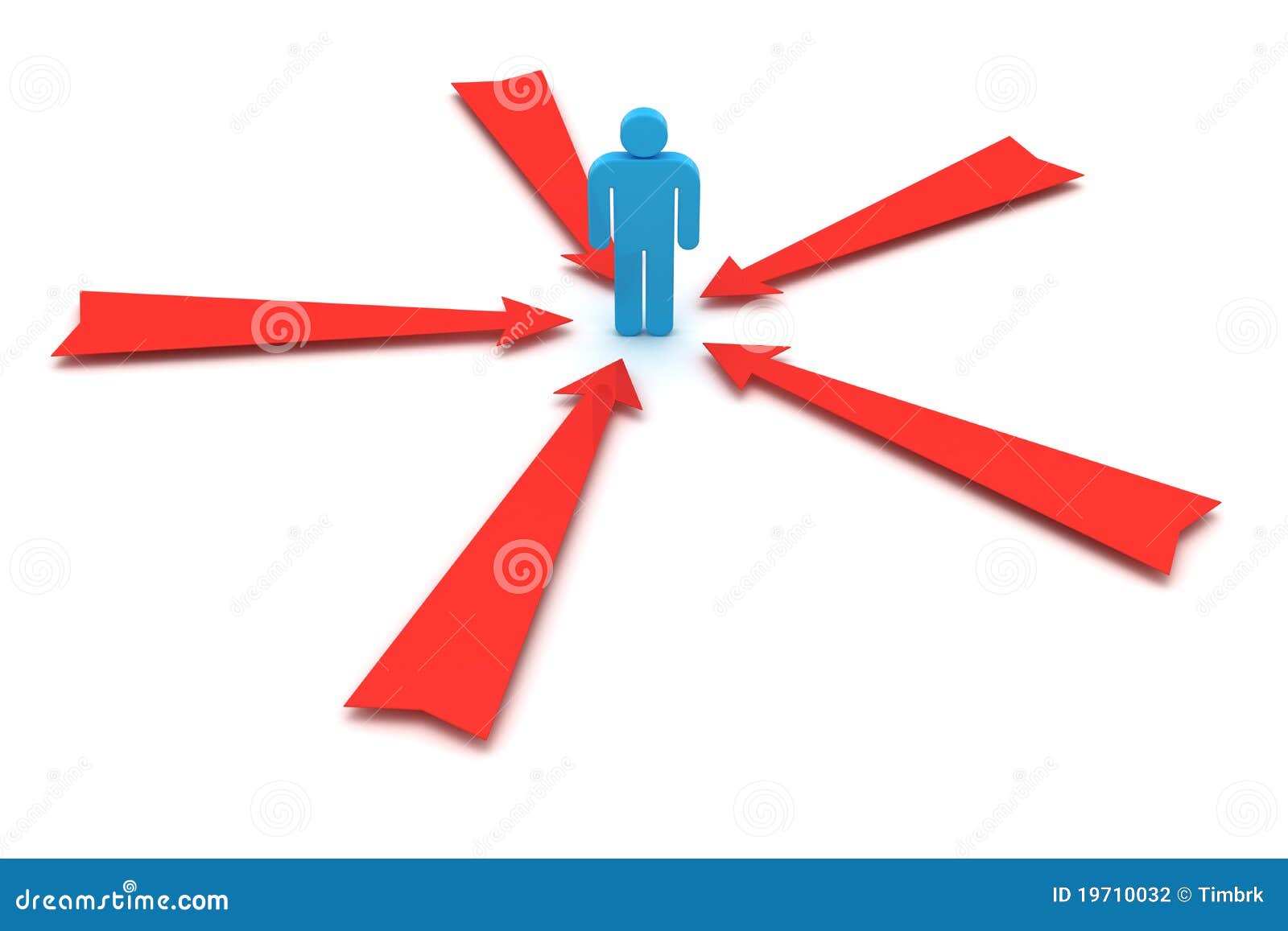 Man in focus stock illustration. Illustration of arrow - 19710032