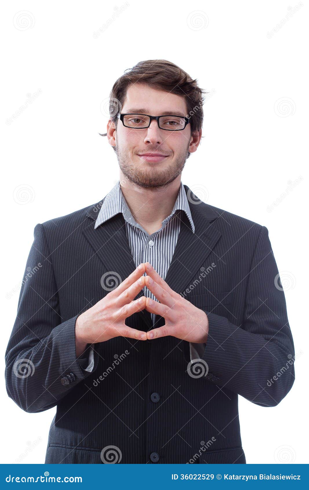 Man with folded hands stock image. Image of standing - 36022529