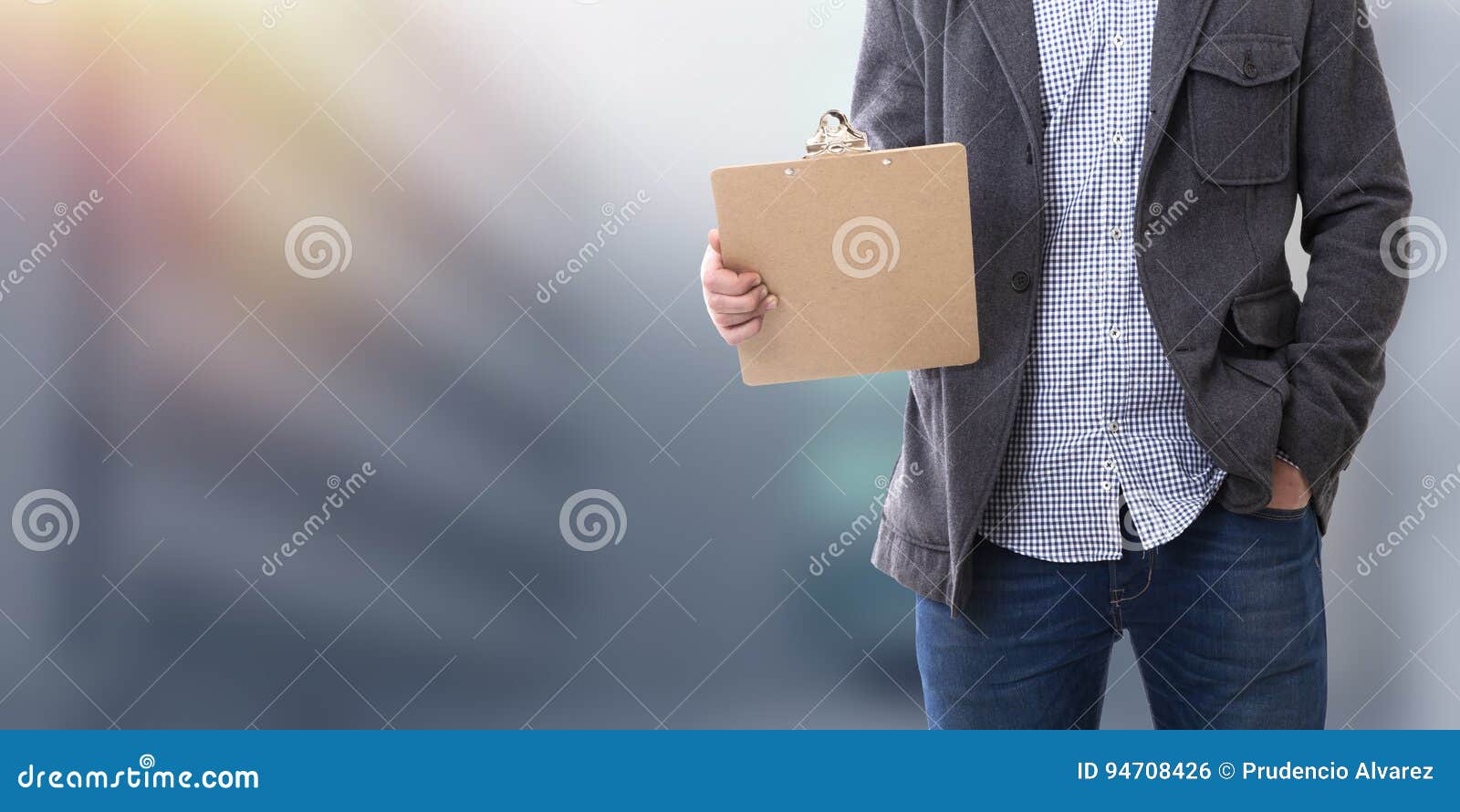 Man with the Folder Documents Stock Photo - Image of paper, contract ...